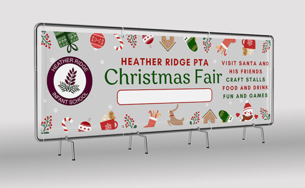 Christmas Event Banner – Design 2 With Logo - Turbo Printz